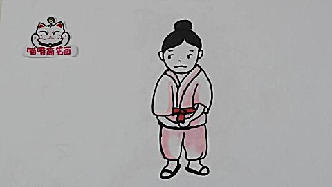 卡通人物简笔画, 睡衣装! 好画简单