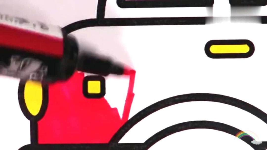 简笔画画搅拌机,涂上颜色很漂亮,幼儿绘画教程