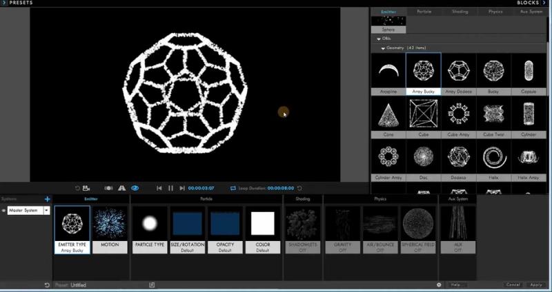 05-AE教程 P粒子教程-Particular 3 OBJ模型发射器「明狮网」