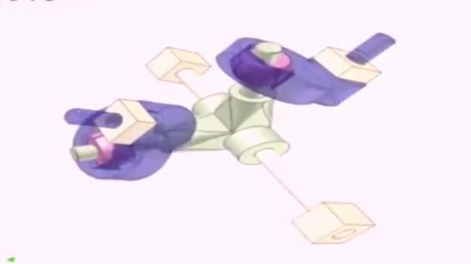 一个设计巧妙的相交轴传动装置,厉害了