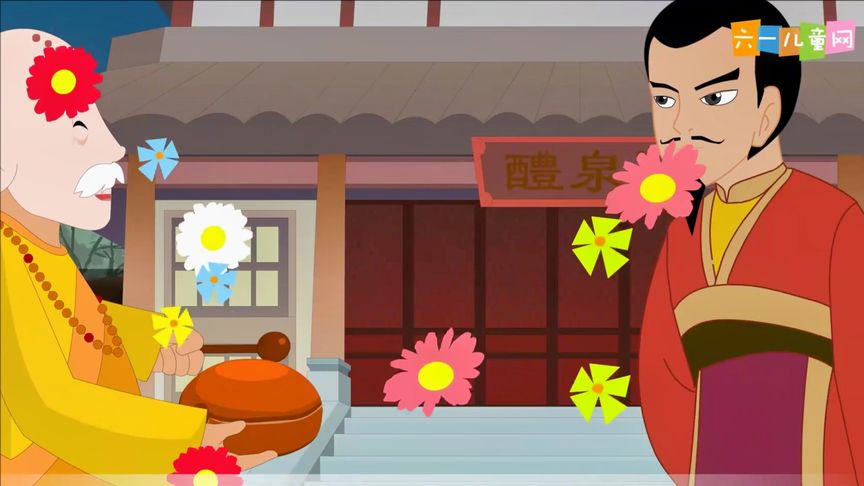 嘟拉成语故事:和尚还带着小花朵,真是厉害,闻起来香扑扑的