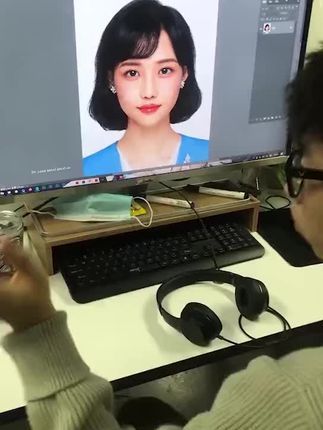 快速制作证件照ps教程ps修图pspsps.