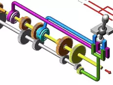 手动变速箱工作原理 动画示范_标清