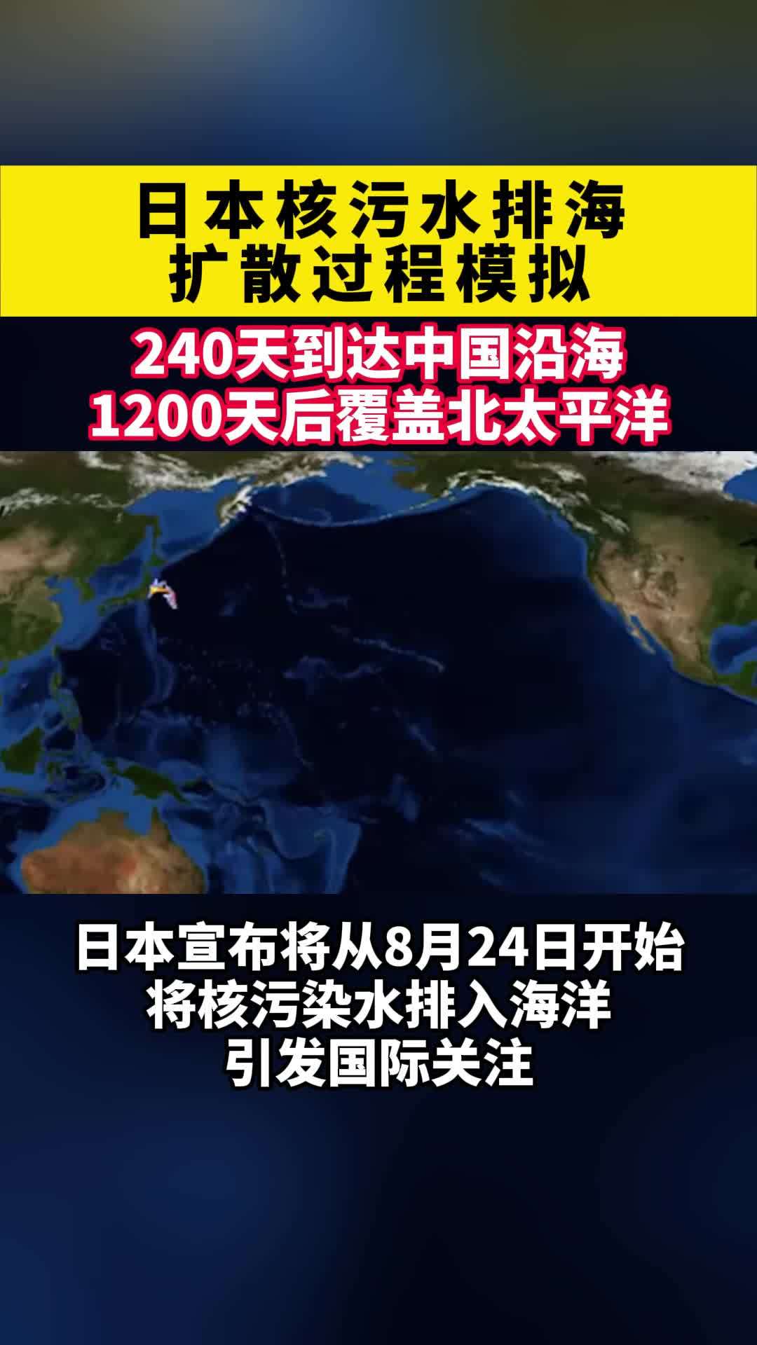 日本核污水排海扩散过程模拟