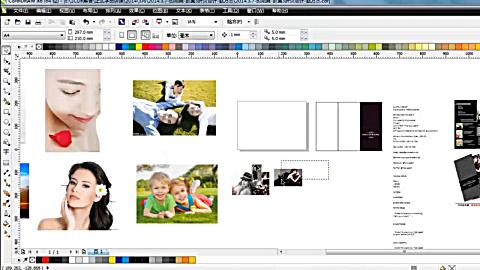 平面设计国外简约大气制作三折页设计