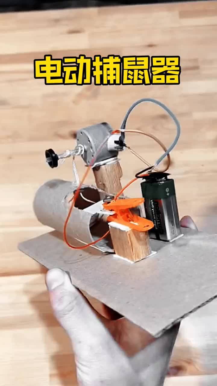 电动捕鼠器,简单触发机制,你看懂了吗?