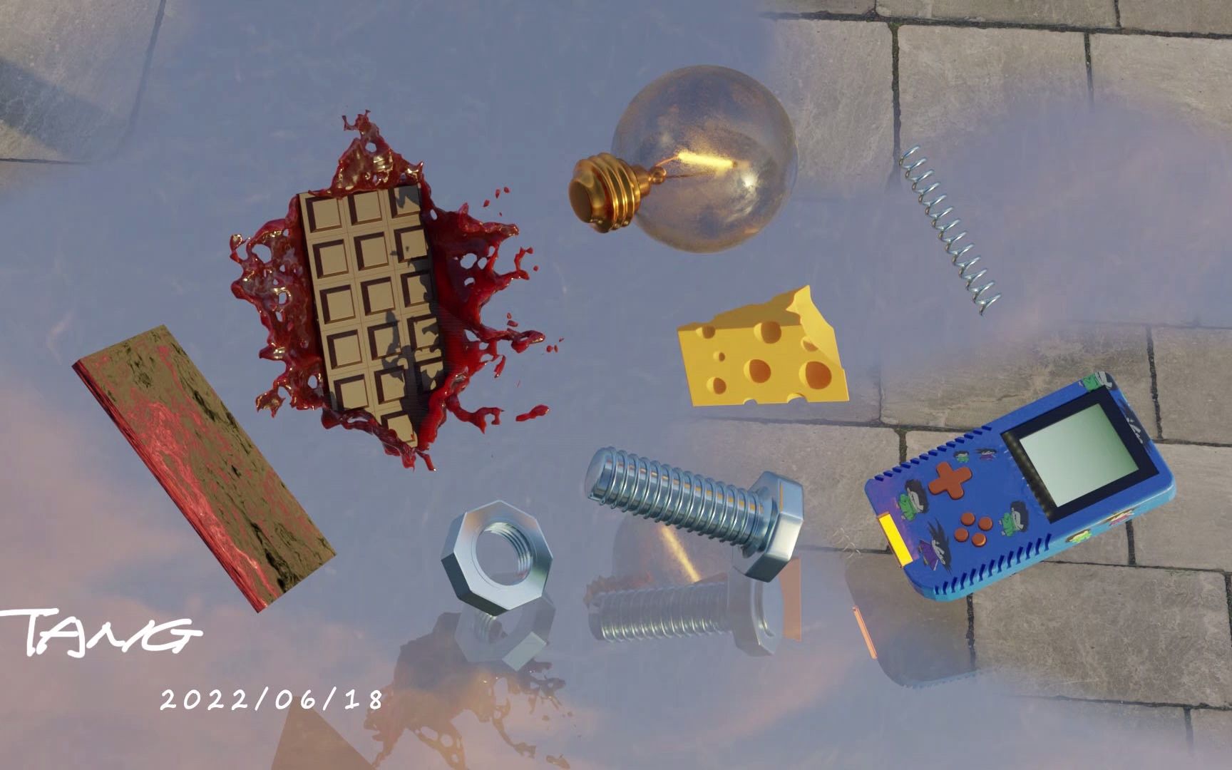 【自学blender】跟学案例04(含有让我受尽折磨的流体模型制作过程)