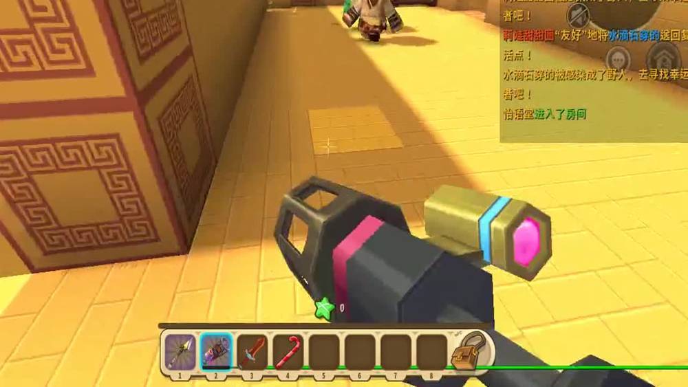 迷你世界野人来了:火箭筒大战野人,战场一片混乱