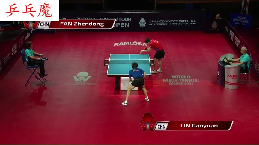 林高远vs樊振东!拿上定制拍子后的林妹妹起飞了