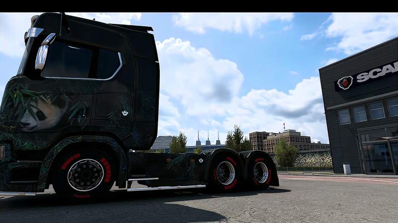 欧洲卡车模拟2:SCANIA豪装配国宝涂装上场