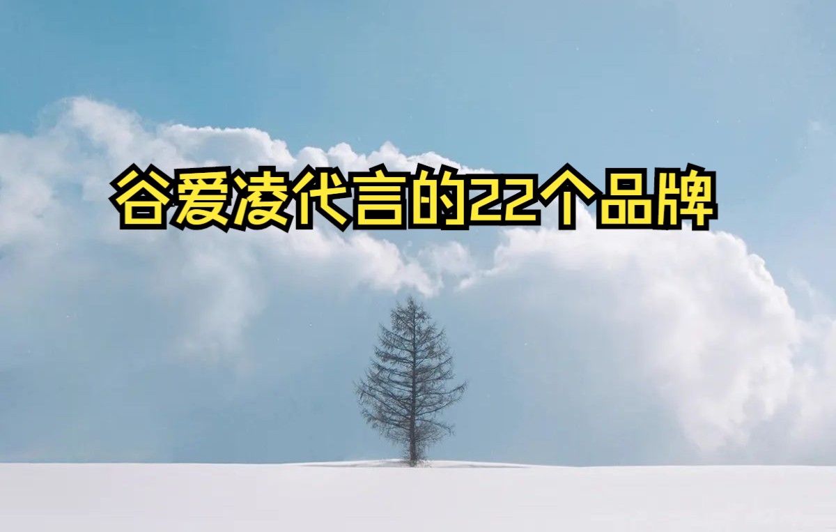 谷爱凌代言的22个品牌