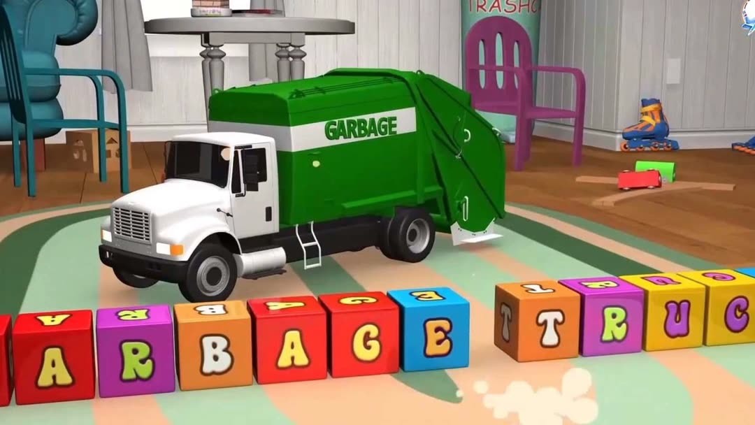 工程车好伙伴动画 第8集 垃圾车