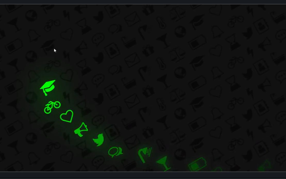 【CSS】图标动画背景效果