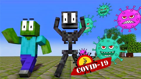 怪物学校动画:有病毒来了,怪物们正在撤逃