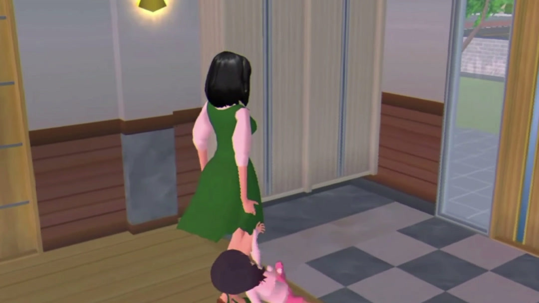 樱花校园模拟器:小花又一次被丢了出去!