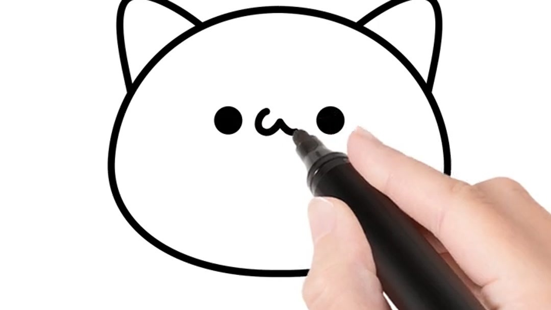 可爱的猫咪简笔画