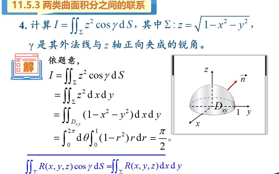 高等数学(同济版)视频:曲线积分与曲面积分的知识点汇总(二)及典型...