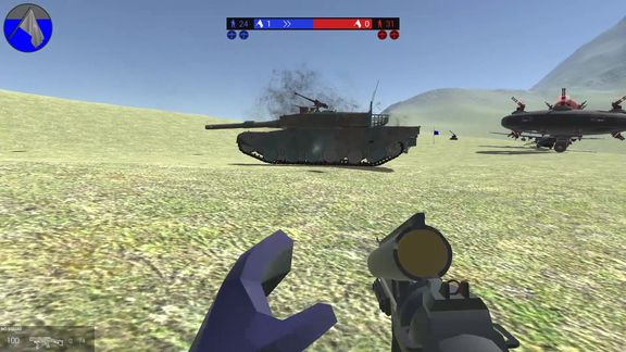 战地模拟器:坦克大战UFO,可惜根本打不过它