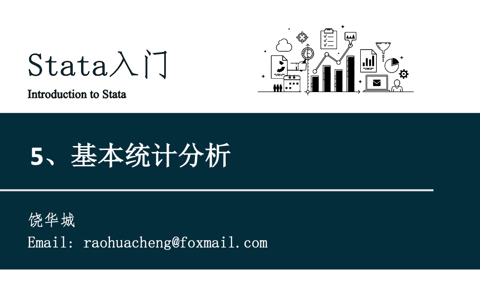 Stata入门 - 基本统计分析