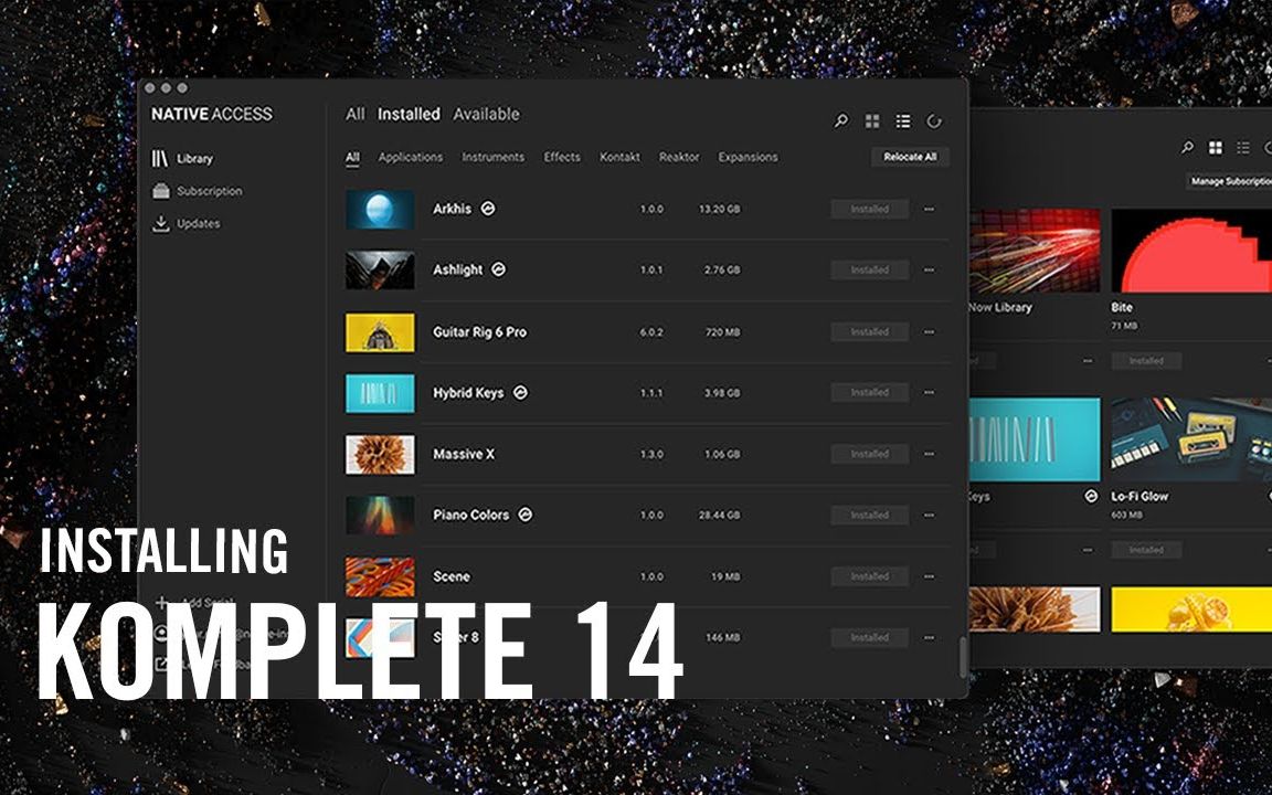 ...会员的速度限制!KOMPLETE 14 的全新下载器 NATIVE ACCESS 2