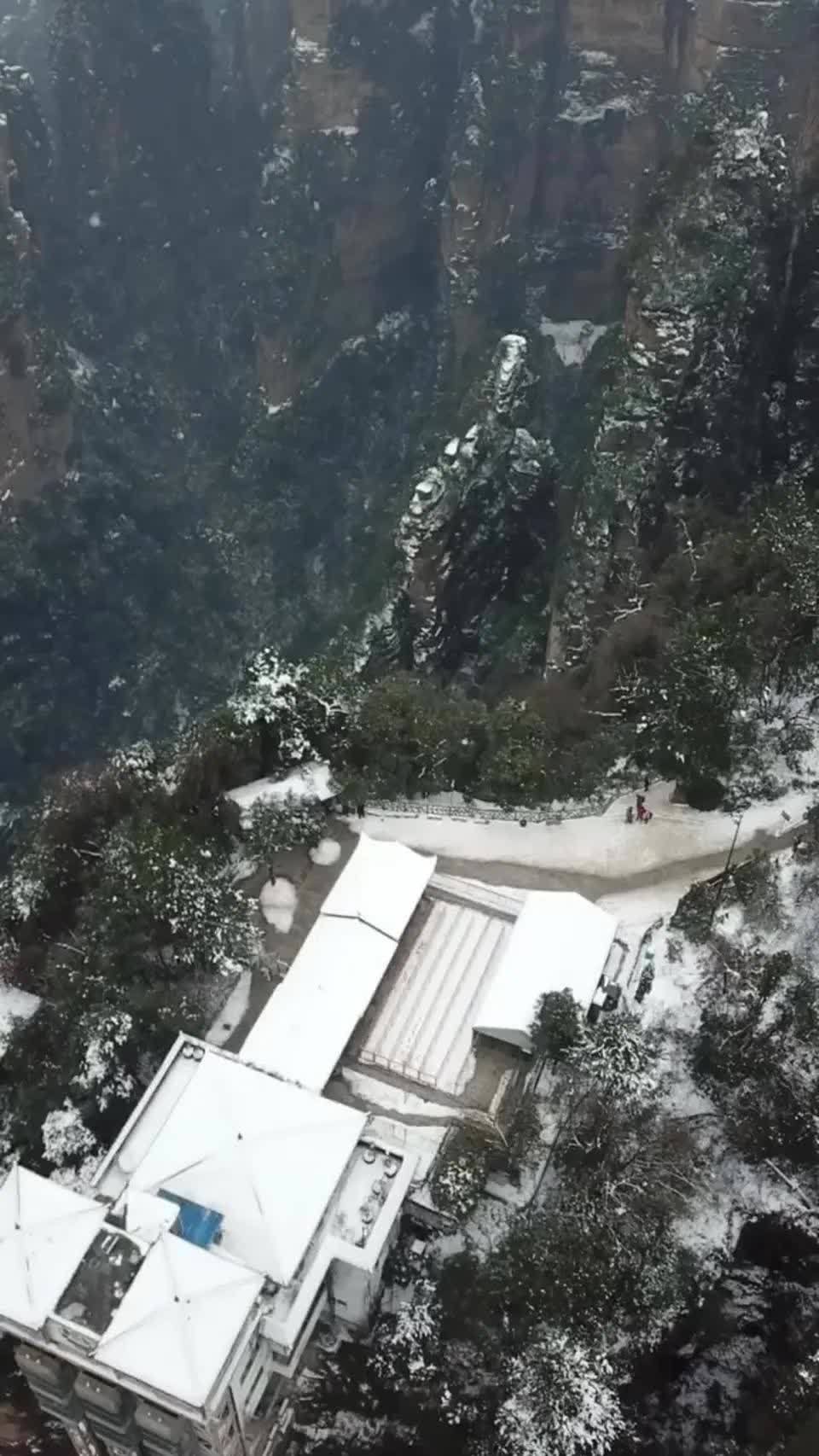 深山里面的雪景电梯张家界嗨动全世界 张家界青年