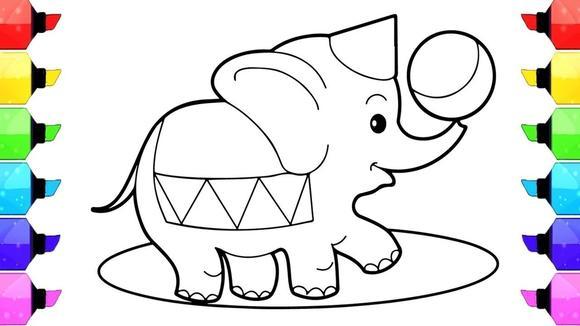 亲子简笔画:画画大象