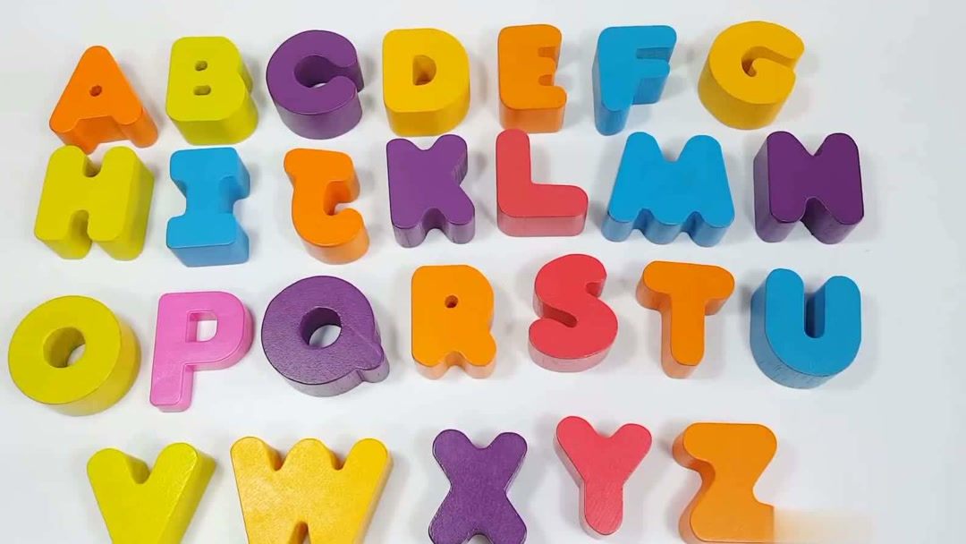 幼儿趣味早教 积木字母玩具 学习26个字母