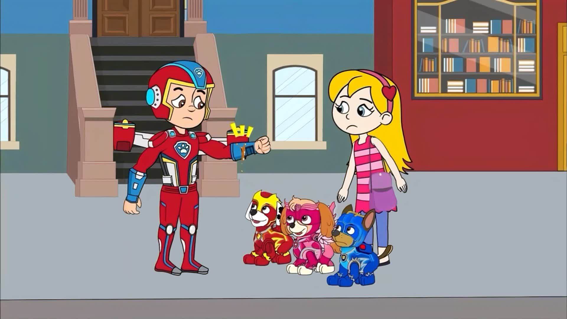 汪汪队动画:莱德被僵尸韩丁那咬伤了