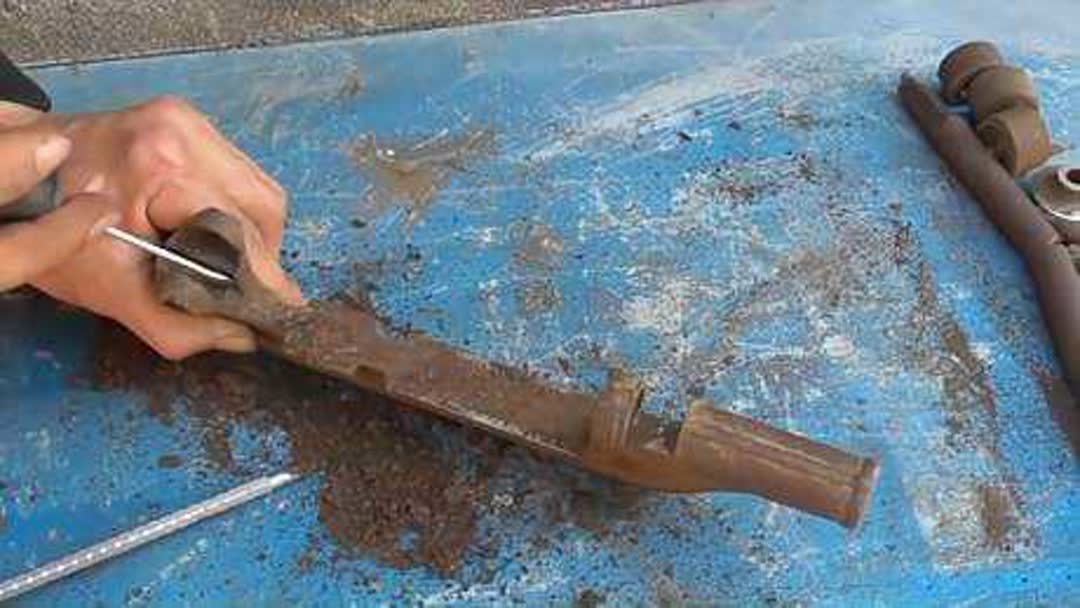 一个生锈的切管器,老师傅完美翻新,成品还能继续用!