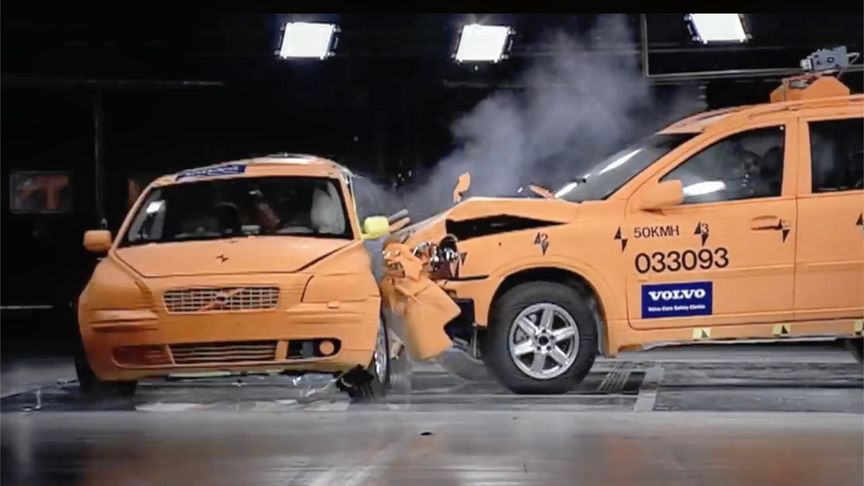 沃尔沃70年碰撞测试大赏
