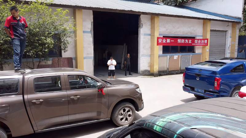 长城炮商用版后盖改装,平顶斜盖效果