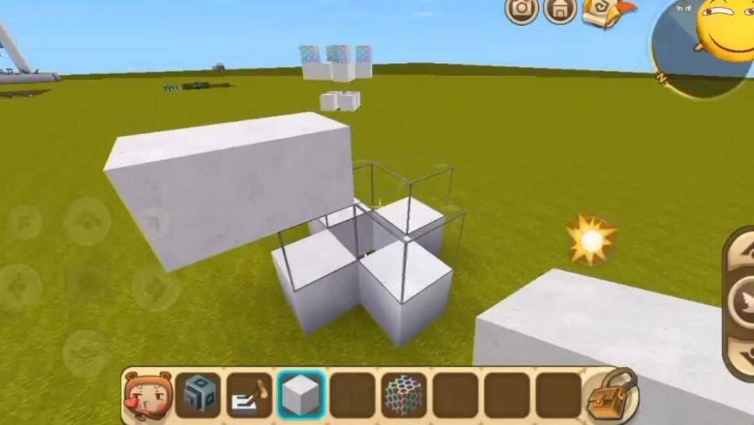 迷你世界:彩色旋转方块教程 游戏