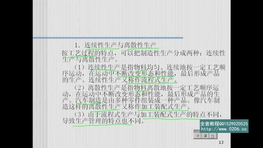 中南大学生产与运作管理 29讲视频教程