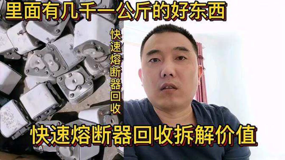 废品中拆出了纯银片,你相信吗?快速熔断器拆解价值详细解说