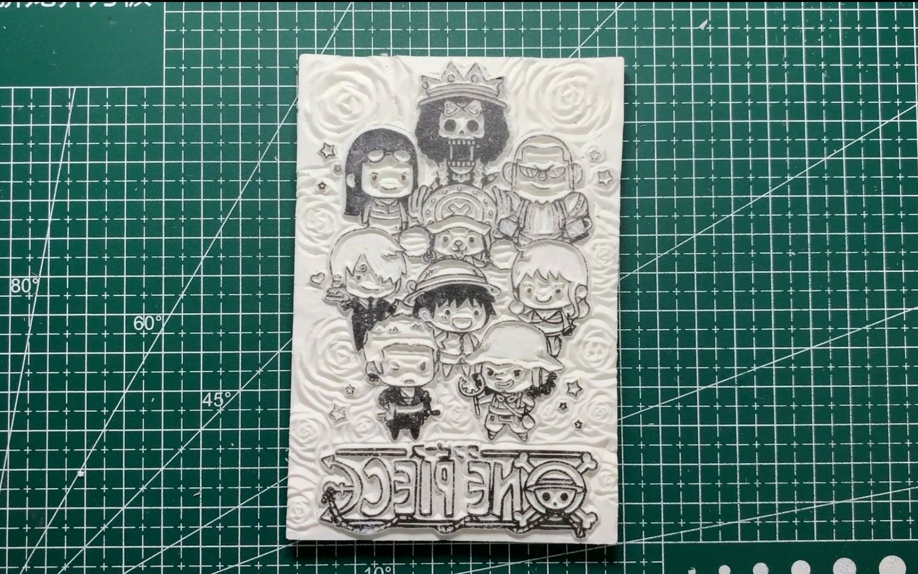 【橡皮章|海贼王】第一次玫瑰留白献给草帽团!