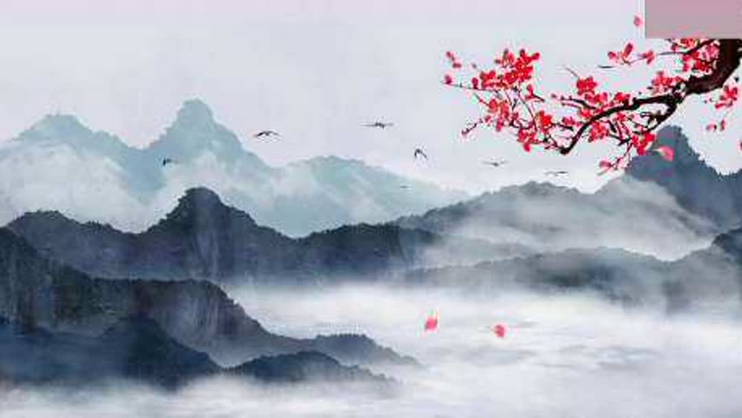 中国风水墨画山水风景