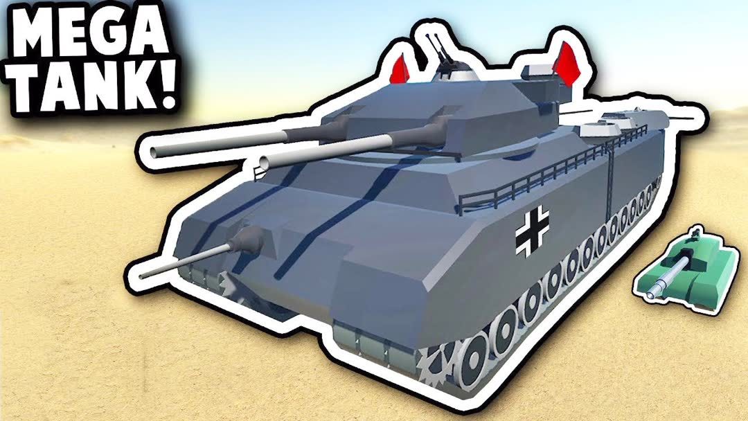 战地模拟器!1000吨鼠式坦克登场!海陆空称霸全场?面面解说