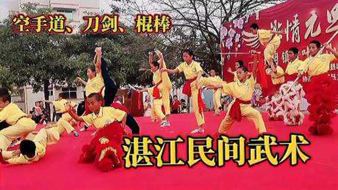 湛江遂溪县文化艺术学校元旦汇演学生武术表演精彩纷呈