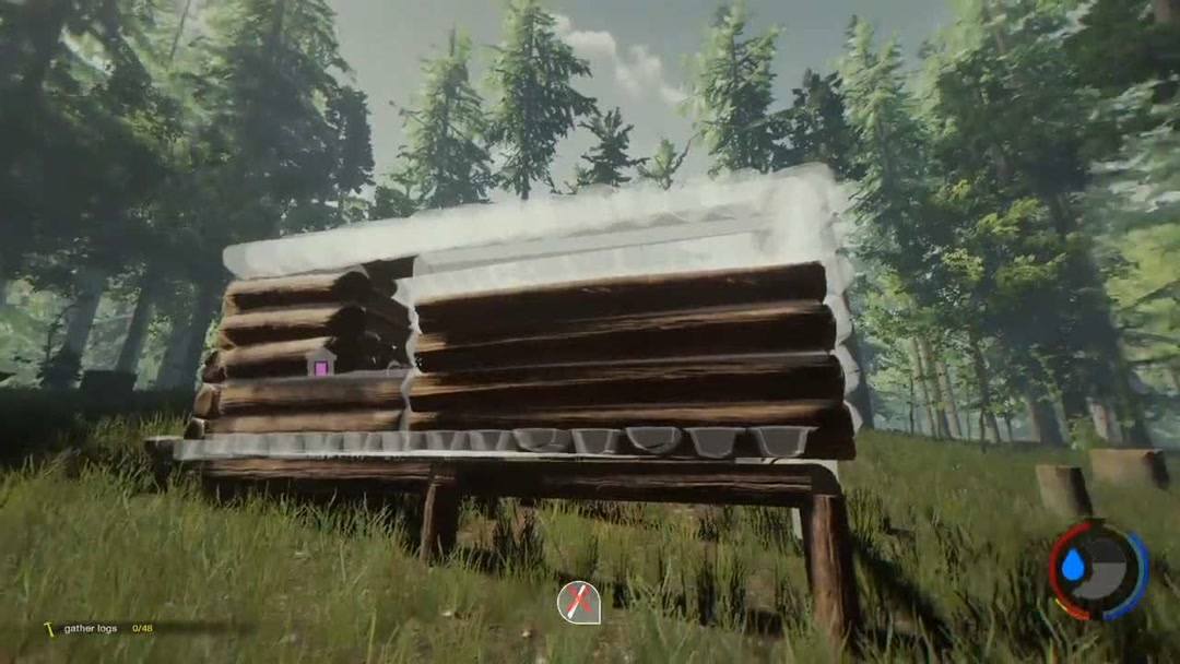 迷失森林求生:建房子要砍这么多木头,我都不忍心了