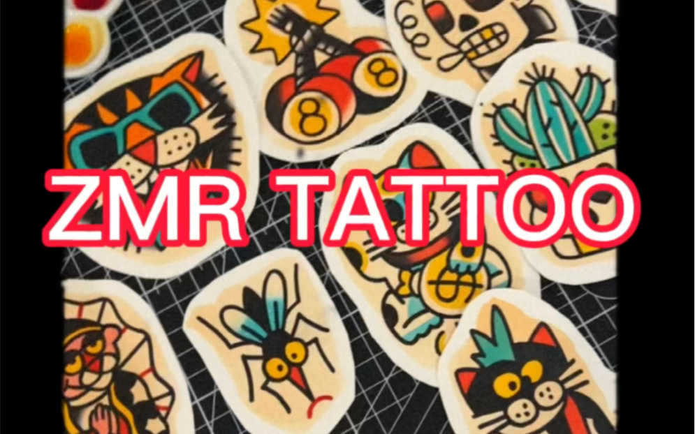 old school原创纹身手稿 画了一些有趣的 好玩的 喜欢可约扎