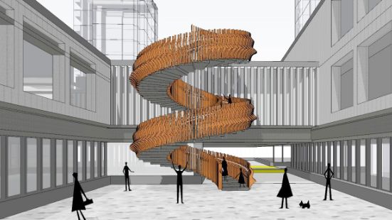 【SketchUp吧】旋转楼梯万能建模公式#草图大师 #sketchup吧