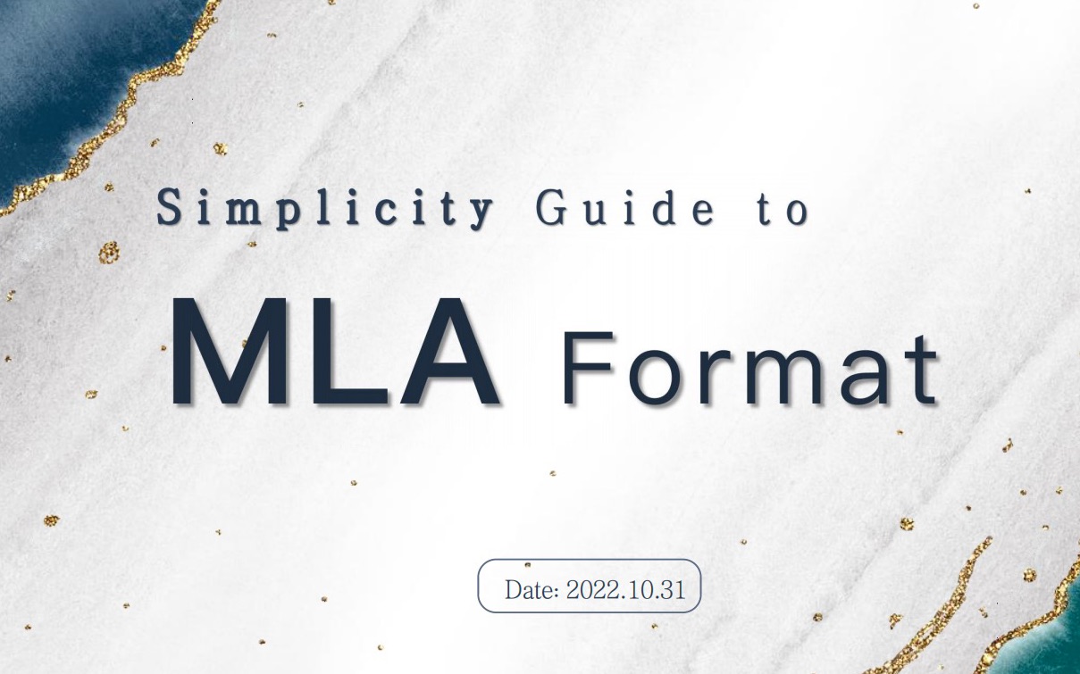 格式引用必看!MLA格式最全讲解第一期