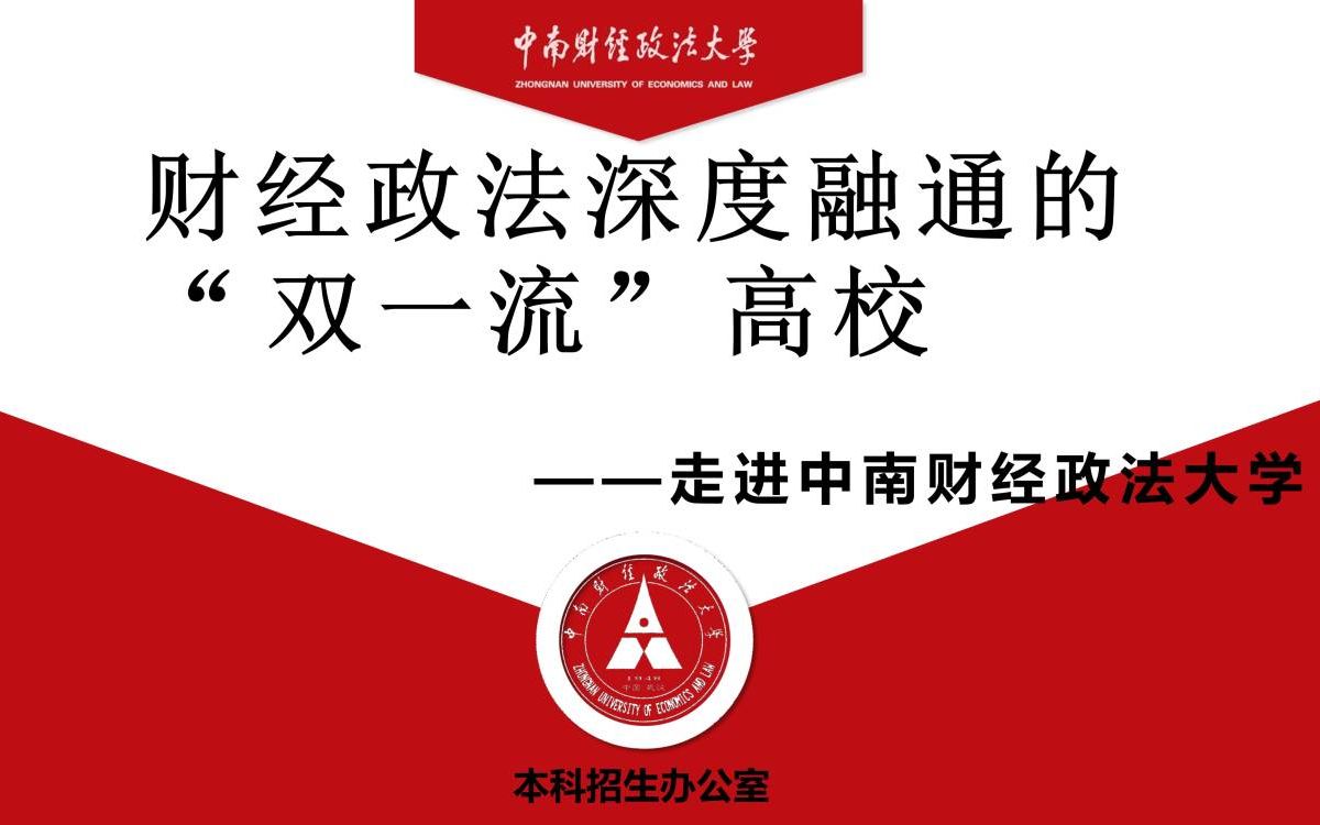 2022年阜阳一中高校宣讲直播回放——中南财经政法大学