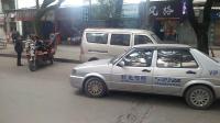 岳阳的一汽大众老款捷达银色教练车