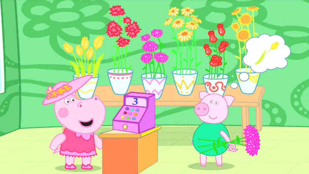 小猪佩奇之花店体验日,买花的佩奇游戏