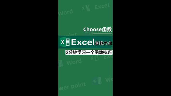 Excel函数大全,choose函数,从身份证号码查看你的属相