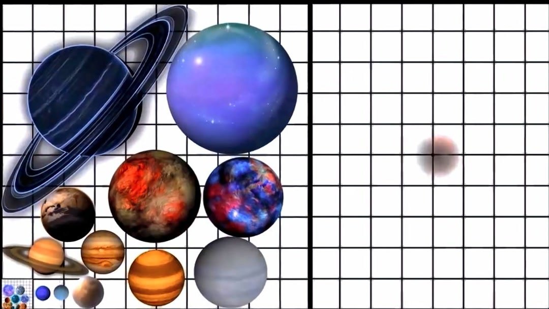 宇宙中行星的尺寸对比,地球太小了,有的行星比恒星还大