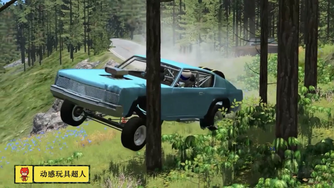 模拟赛车单机游戏森林赛道过程剪辑25
