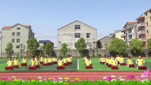 武穴办事处中心幼儿园大班器械操表演
