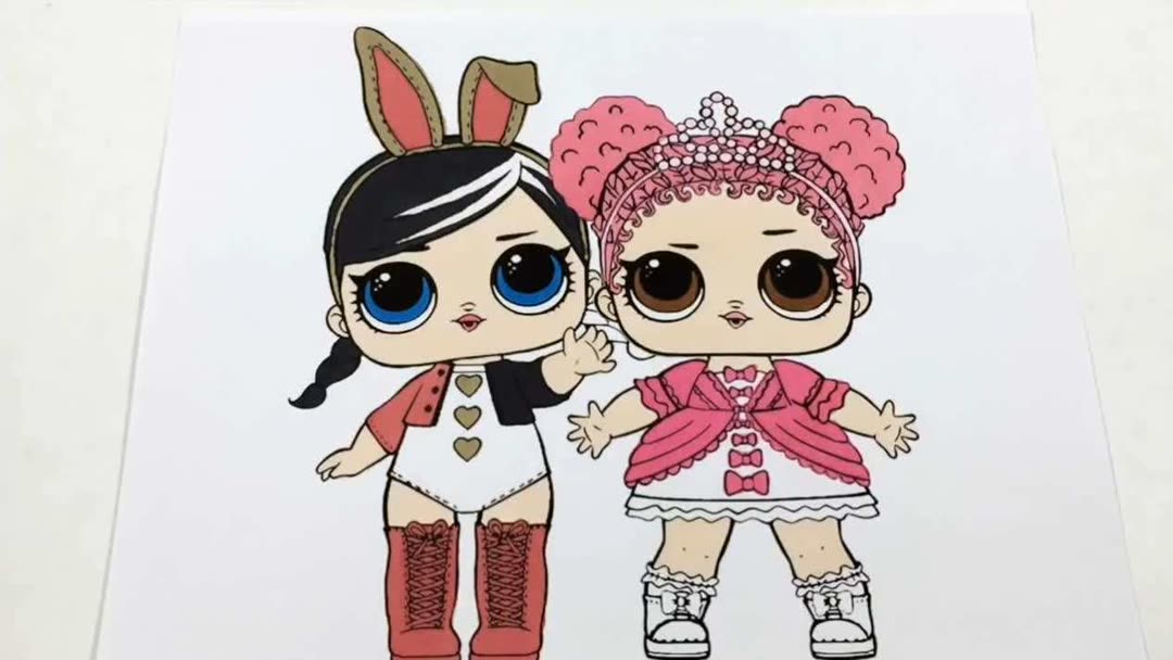 轻松学画画 用手中的七彩笔给宝宝穿山美丽的衣服 儿童益智绘画